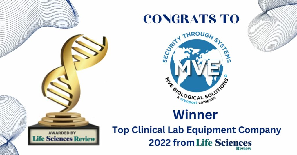 Life Sciences Review Awards MVE Bio The Top Clinical Lab Equipment ...
