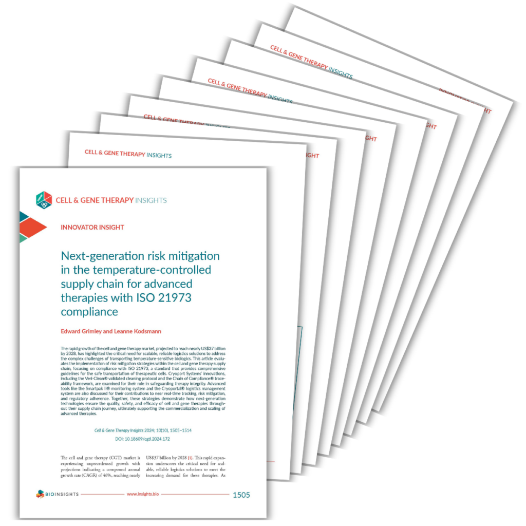 Next-generation risk mitigation in the temperature-controlled supply chain for advanced ...